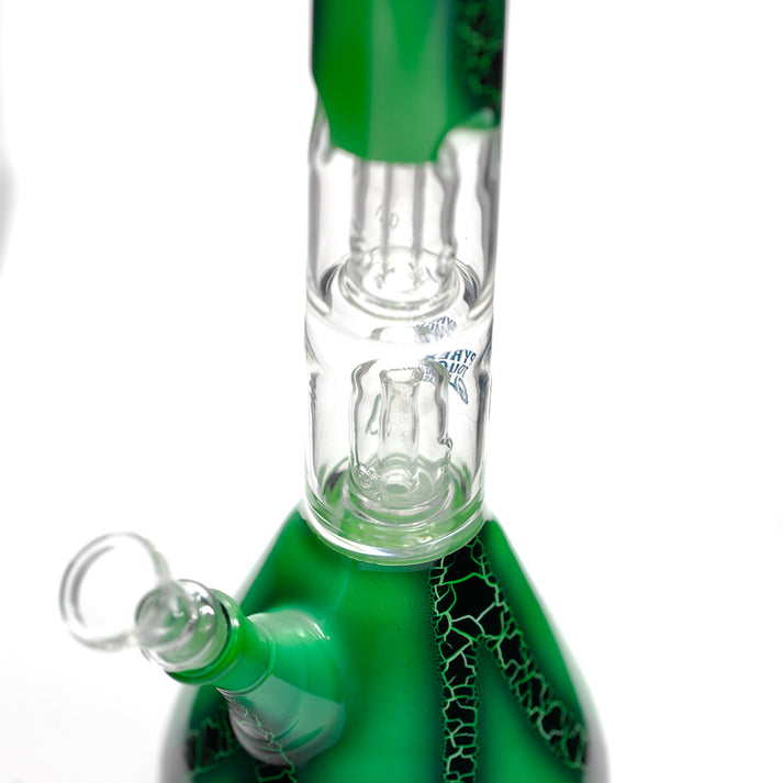LIEUTENANT DAN DOUBLE PERC GLASS BONG – The Bong Shop