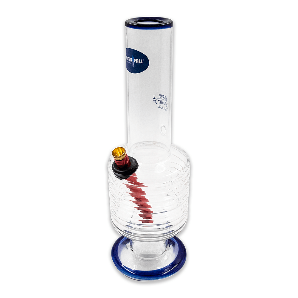 WATERFALL - RIPPED GIANT - GLASS BONG - BLUE – The Bong Shop