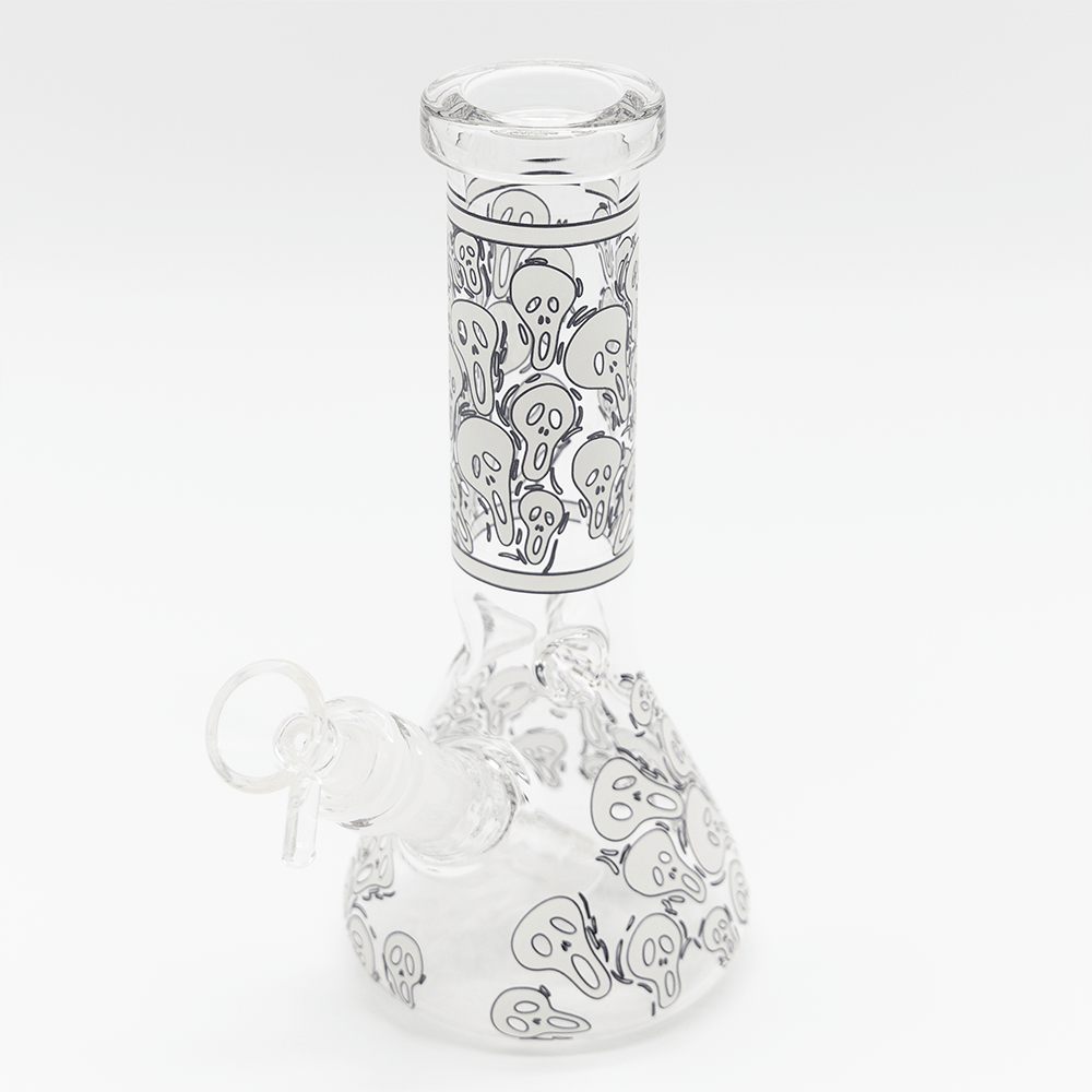 Mini Ghost Face Glass Bong - White – The Bong Shop
